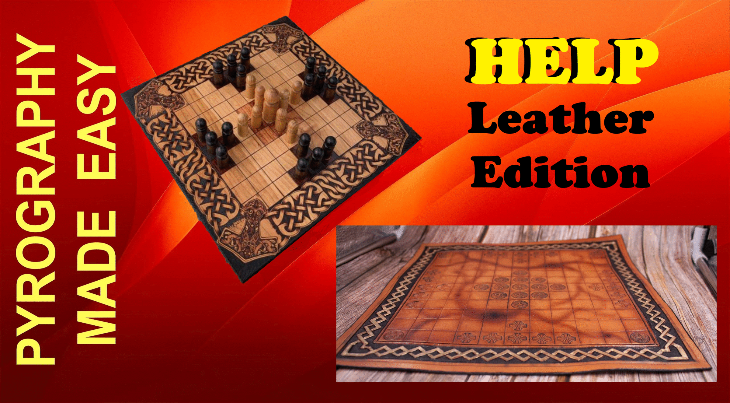 How to Smooth & Burn Leather Pyrography Tutorial wood burning ...